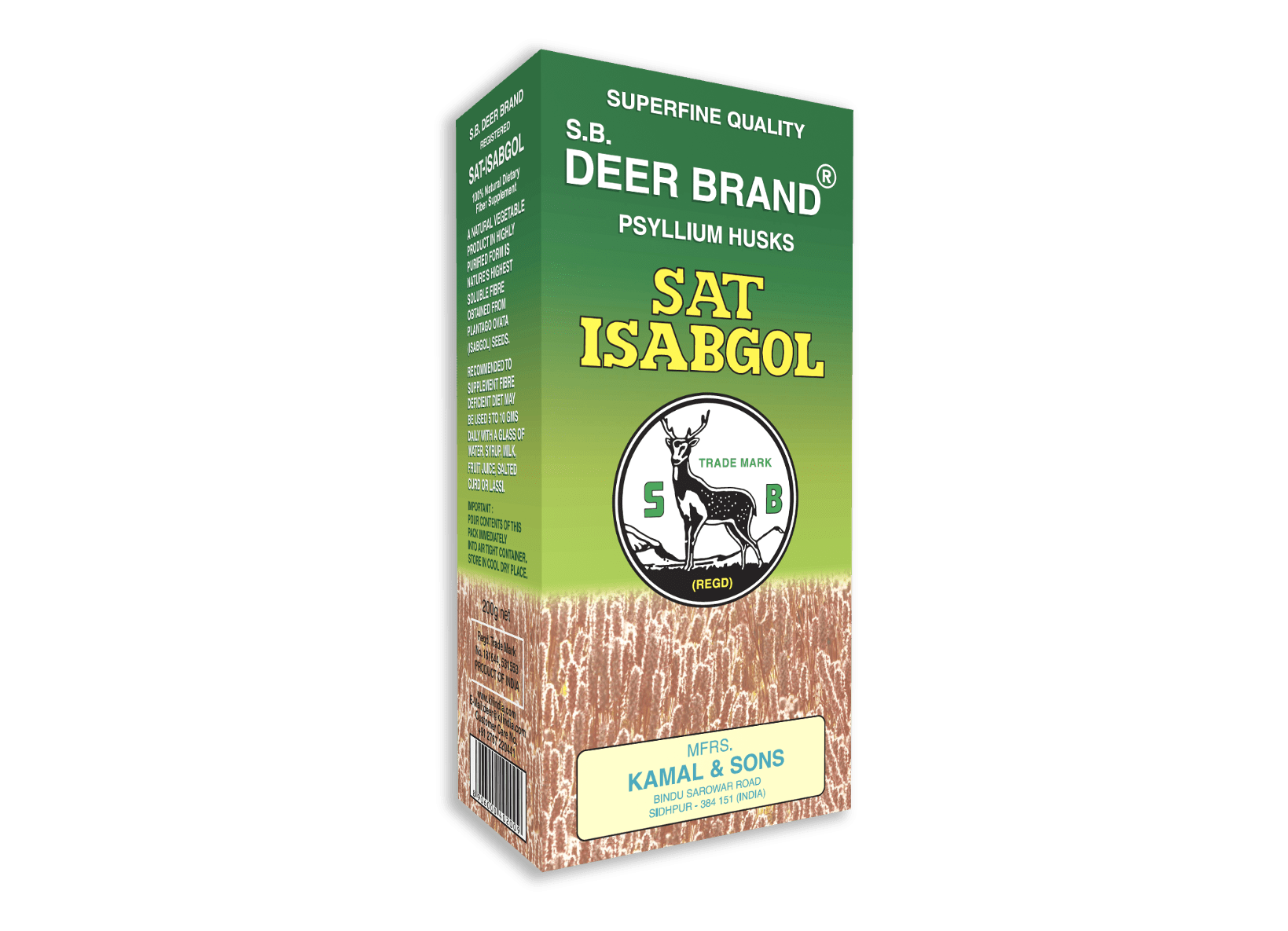 Buy Deer Brand Sat Isabgol | Premium Psyllium Husk